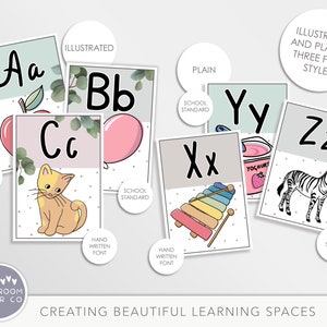 EUCALYPTUS Alphabet Posters Classroom Letters Display Letter - Etsy ...