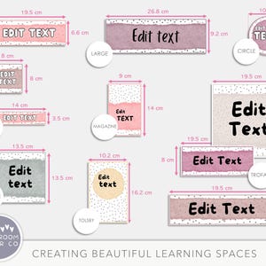 DOTTY BOHO Classroom Storage Label Bundle, Neutral Classroom Decor ...