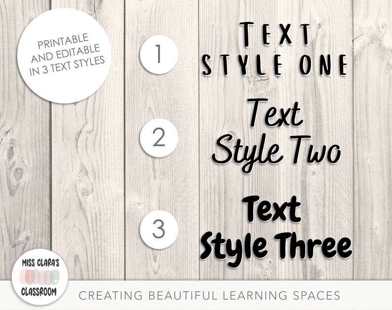 BOHO FARMHOUSE Daily Schedule Classroom Timetable Display - Etsy