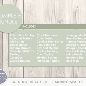 Plants & Foliage Complete Classroom Display Bundle | Natural Boho ...