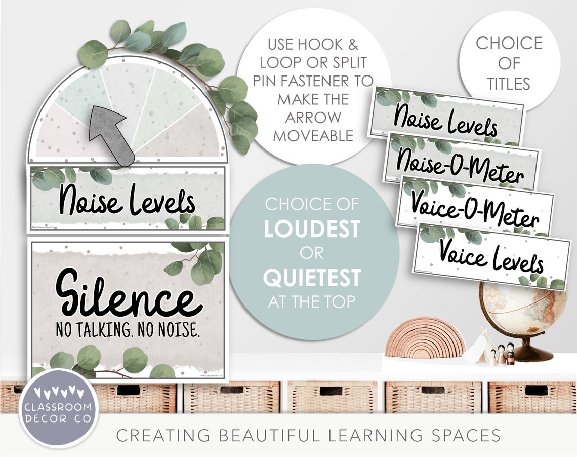 EUCALYPTUS Noise-o-meter, Voice Noise Level Display, Classroom Behavior ...