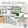PLANTS & FOLIAGE Complete Classroom Display Bundle, Customizable ...