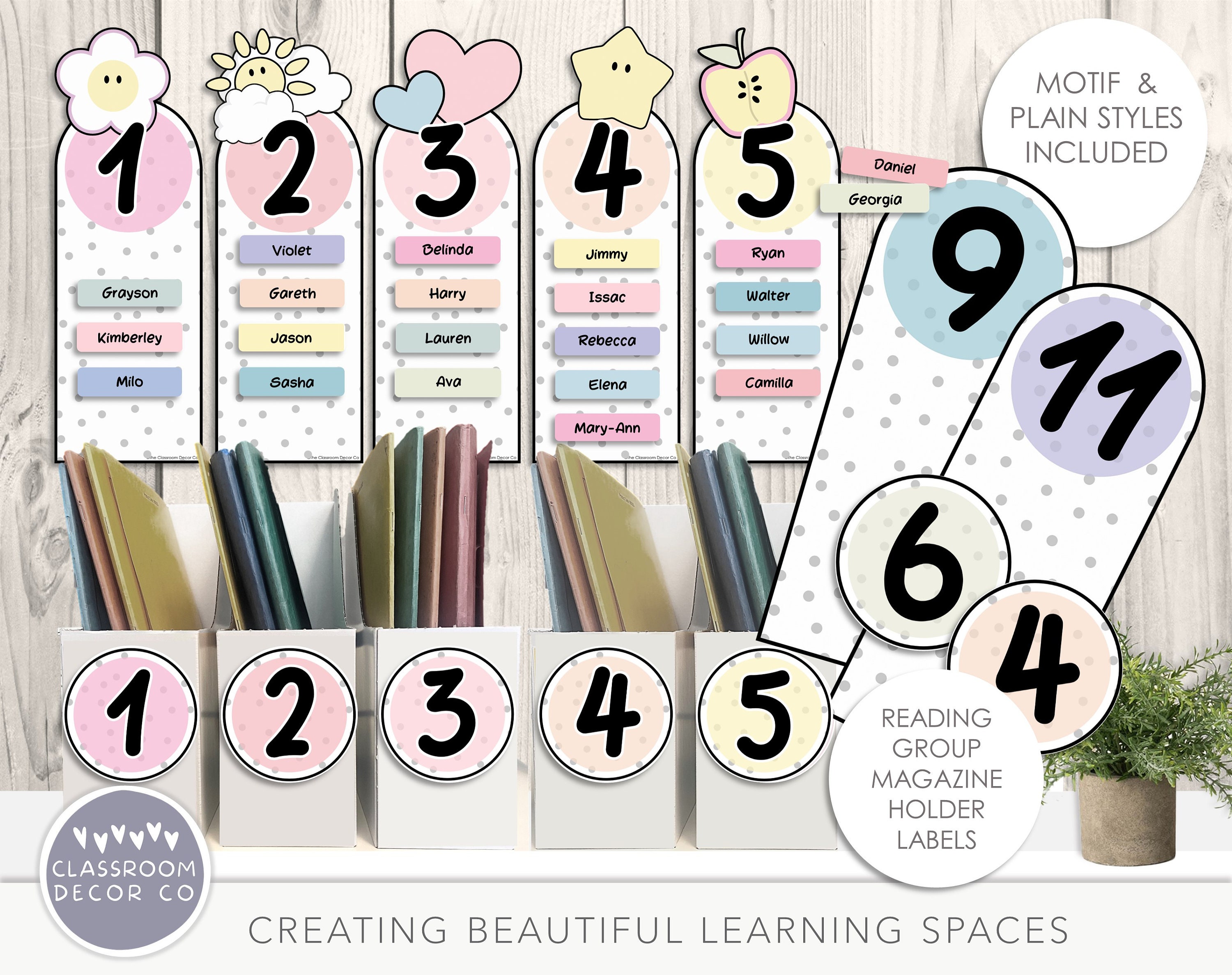 PASTEL CUTIE Reading Groups Labels, Classroom Group Organization Labels ...
