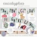 EUCALYPTUS Alphabet Posters, Classroom Letters Display, Letter ...