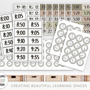BOHO FARMHOUSE Daily Schedule Classroom Timetable Display - Etsy
