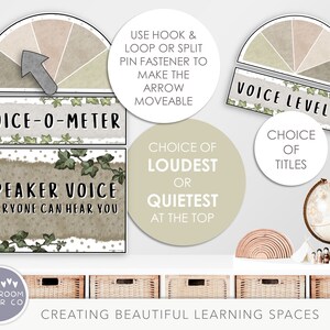 BOHO FARMHOUSE Noise-o-meter, Voice Level Display, Noise Level Display ...