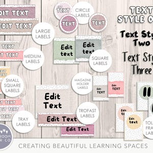 DOTTY BOHO Classroom Storage Label Bundle, Neutral Classroom Decor ...