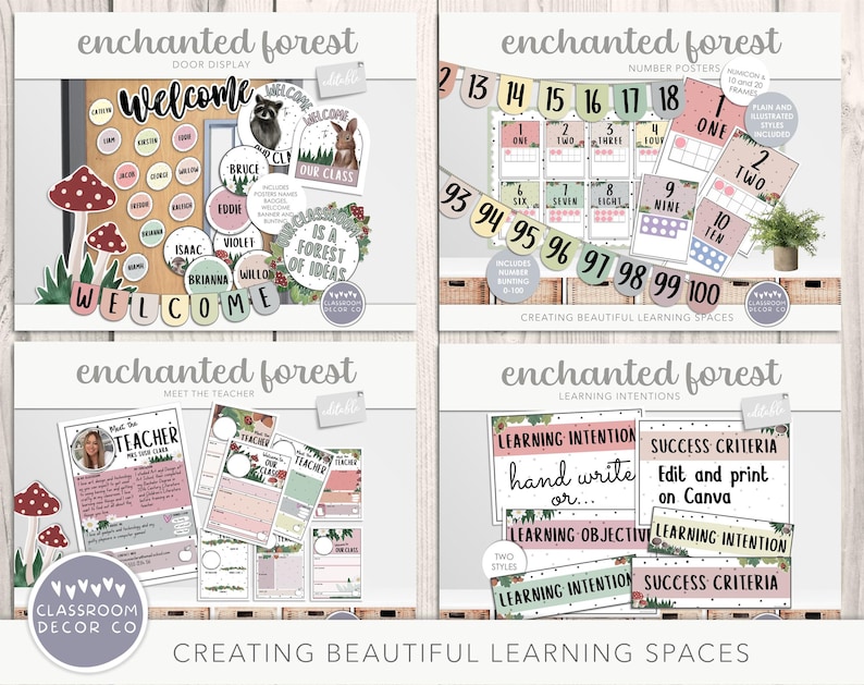 Enchanted Forest Complete Classroom Display Bundle | Magical Woodland ...
