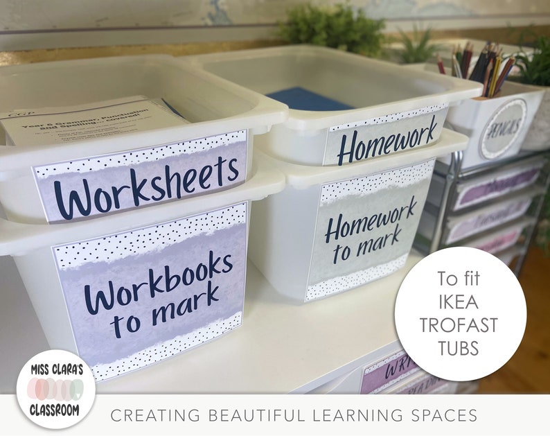 DOTTY BOHO Classroom Storage Label Bundle Neutral Classroom - Etsy