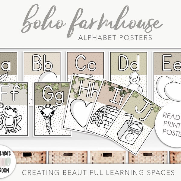 Farmhouse Classroom Poster - Etsy