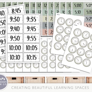 PLANTS & FOLIAGE Classroom Daily Schedule, Classroom Timetable Display ...