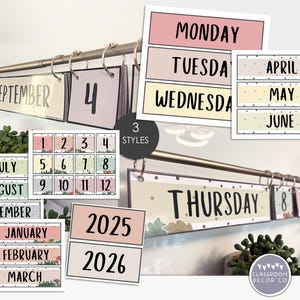 ENCHANTED FOREST Flip Calendar, Rustic Woodland Date Organizer ...