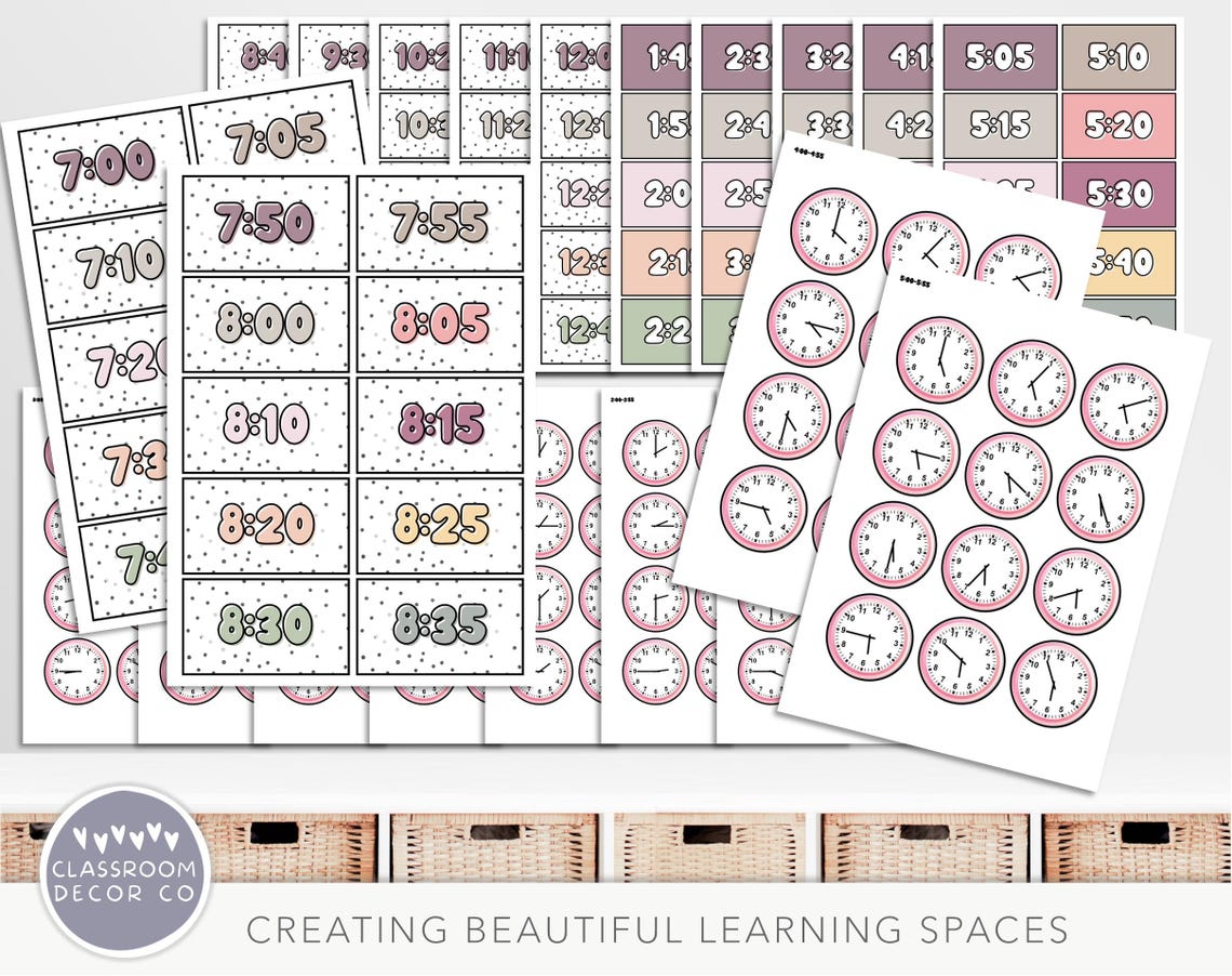 DOTTY BOHO Daily Schedule, Visual Timetable, Classroom Printables ...