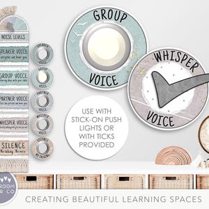 BEACHY BOHO Noise-o-meter, Voice Noise Level Display, Neutral Class ...