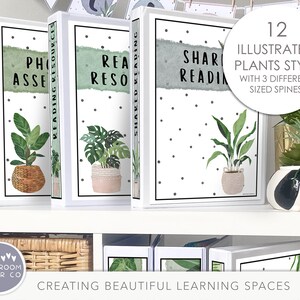 PLANTS & FOLIAGE Binder Covers and Spines, Classroom Organization ...