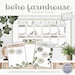BOHO FARMHOUSE Birthday Display, Celebration Classroom Display, Modern ...