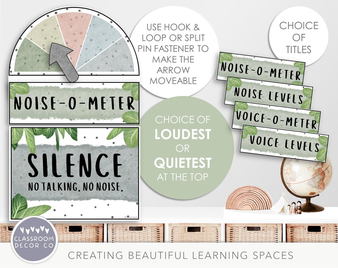 PLANTS & FOLIAGE Noise-o-meter, Voice Level Display, Noise Level ...