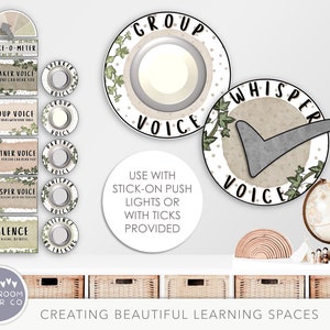 BOHO FARMHOUSE Noise-o-meter Voice Level Display Noise Level - Etsy