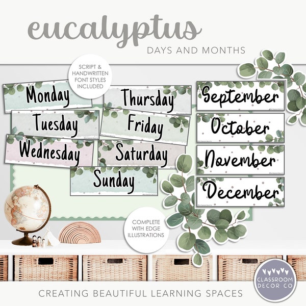 Days of the Week Poster - Etsy