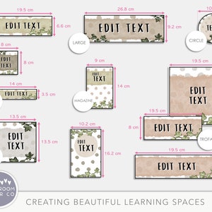 BOHO FARMHOUSE Storage Label Bundle, Classroom Organization Labels ...