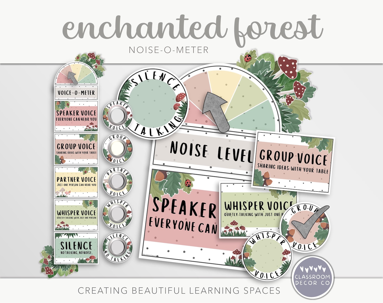 ENCHANTED FOREST Noise-o-meter, Voice Level Display, Noise Volume Level ...