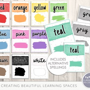 EUCALYPTUS Color Posters, Classroom Printables, Modern Boho Plants ...