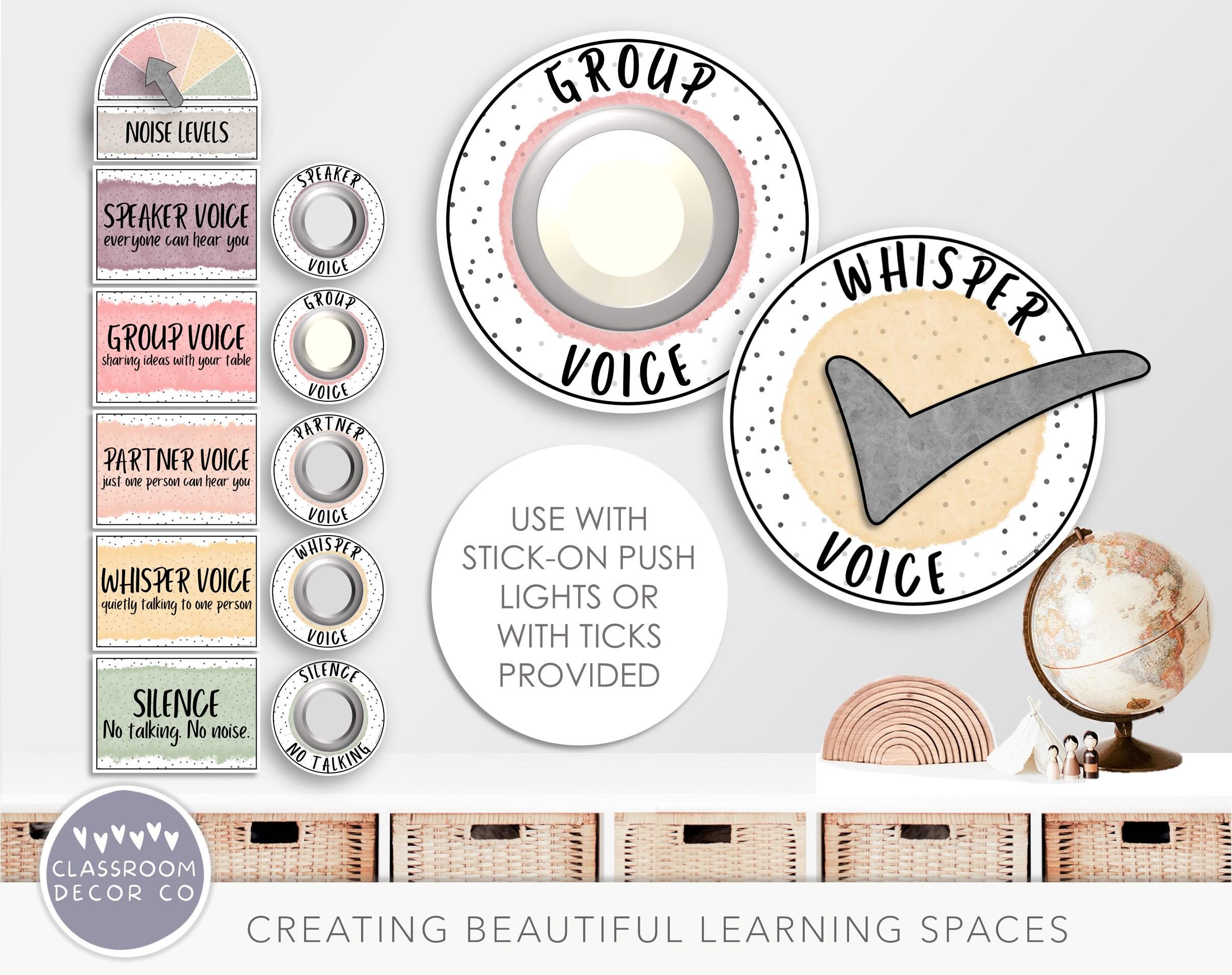 DOTTY BOHO Noise-o-meter, Voice Levels Display, Noise Levels Display ...