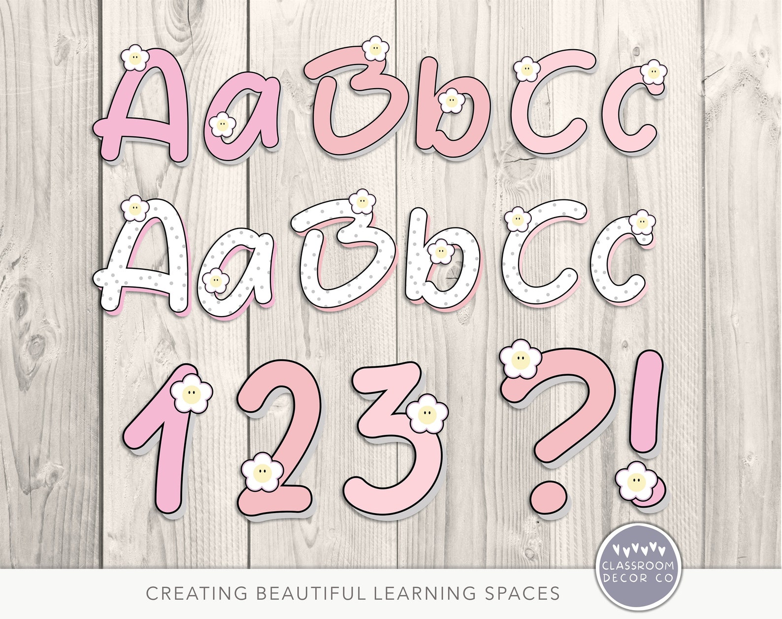 PASTEL CUTIE Display Lettering, Bulletin Board Header Display Letters ...