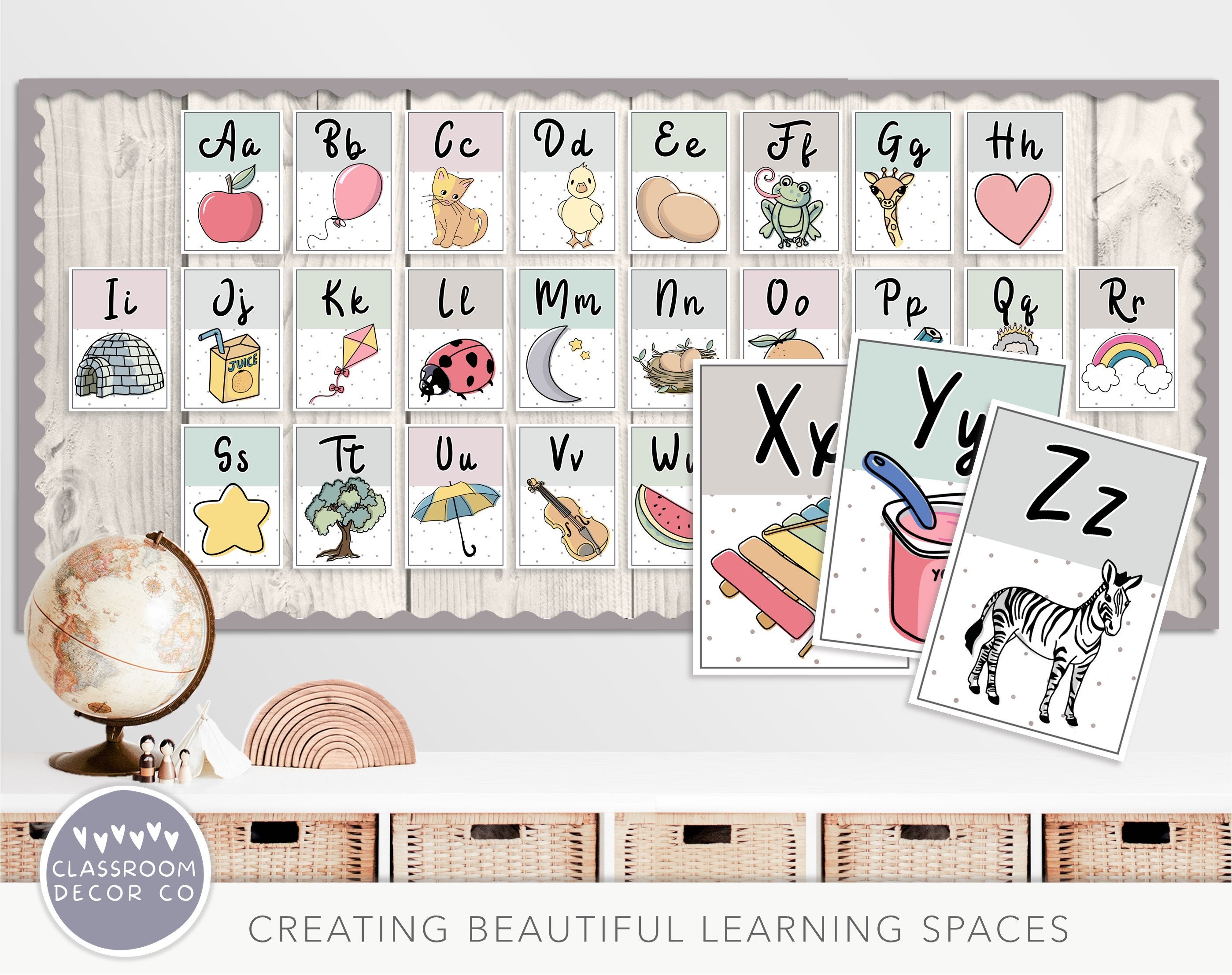EUCALYPTUS Alphabet Posters Classroom Letters Display Letter - Etsy ...