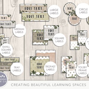 BOHO FARMHOUSE Storage Label Bundle, Classroom Organization Labels ...