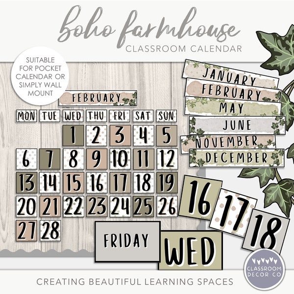 Modern Calendar - Etsy