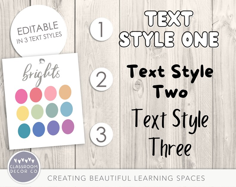 POLKA DOTS ‘BRIGHTS’ Classroom Door Display, Customizable Display ...