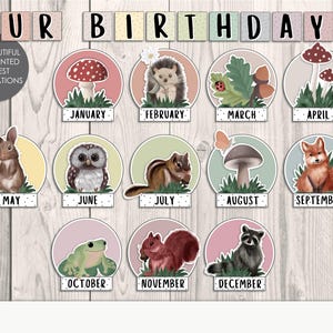 ENCHANTED FOREST Birthday Display, Celebration Classroom Display ...