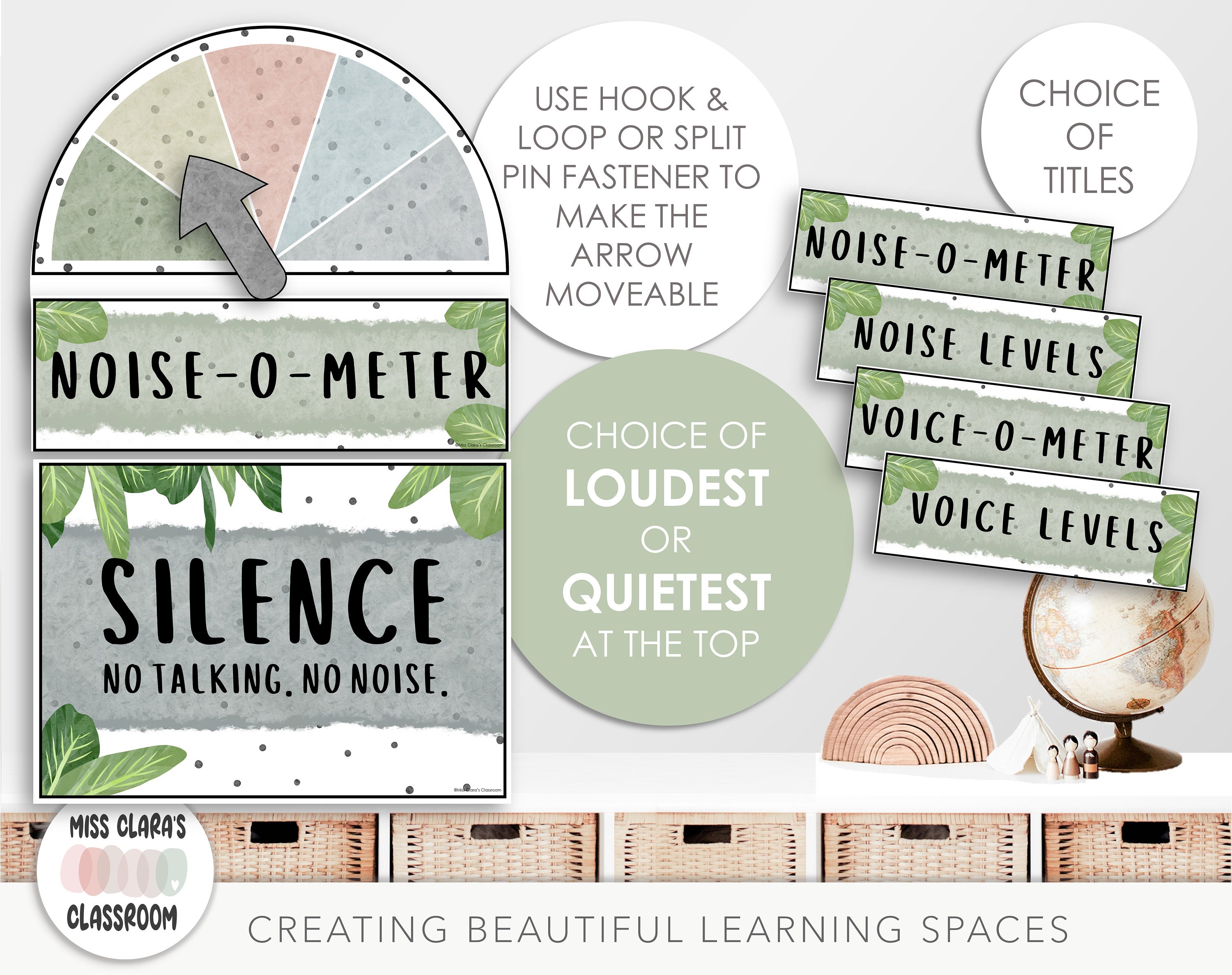 PLANTS & FOLIAGE Noise-o-meter Voice Level Display Noise - Etsy Australia