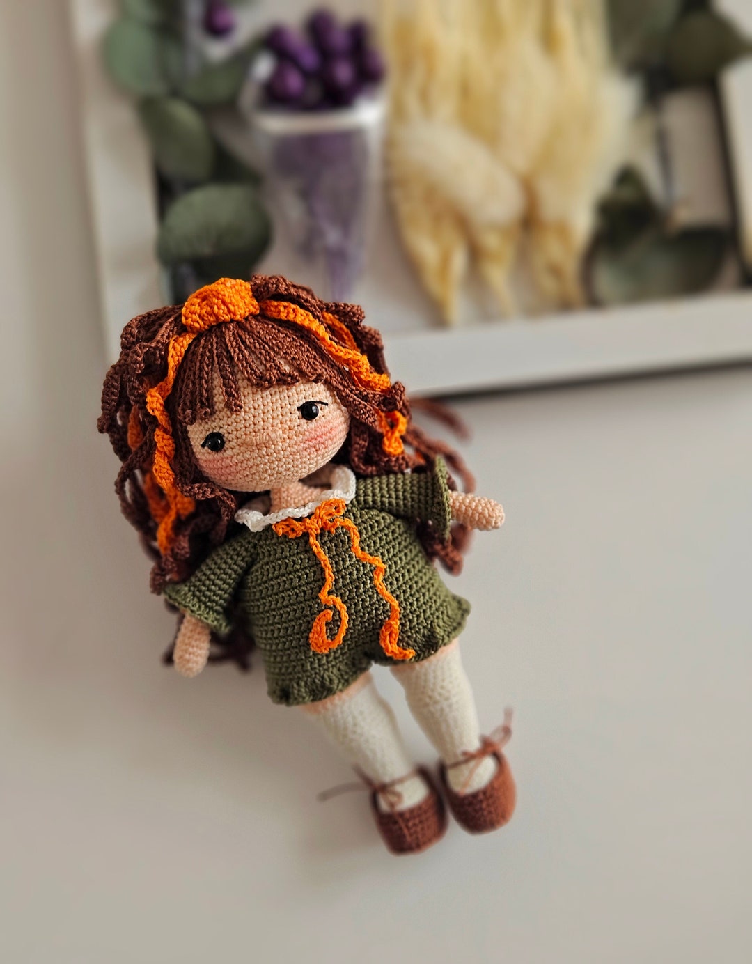 Lena Doll Miniature Amigurumi, Handmade Doll, Christmas Gift, Crochet ...