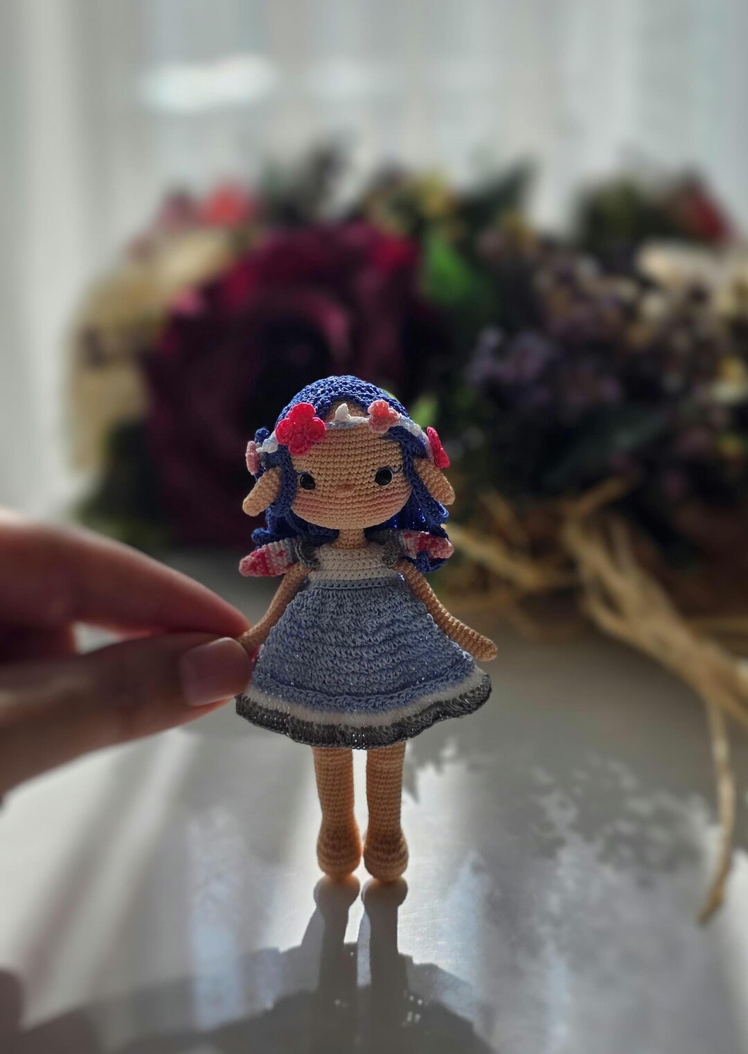 Lara Doll Mini Amigurumi Crochet Doll, Organic Doll, Amigurumi Doll ...