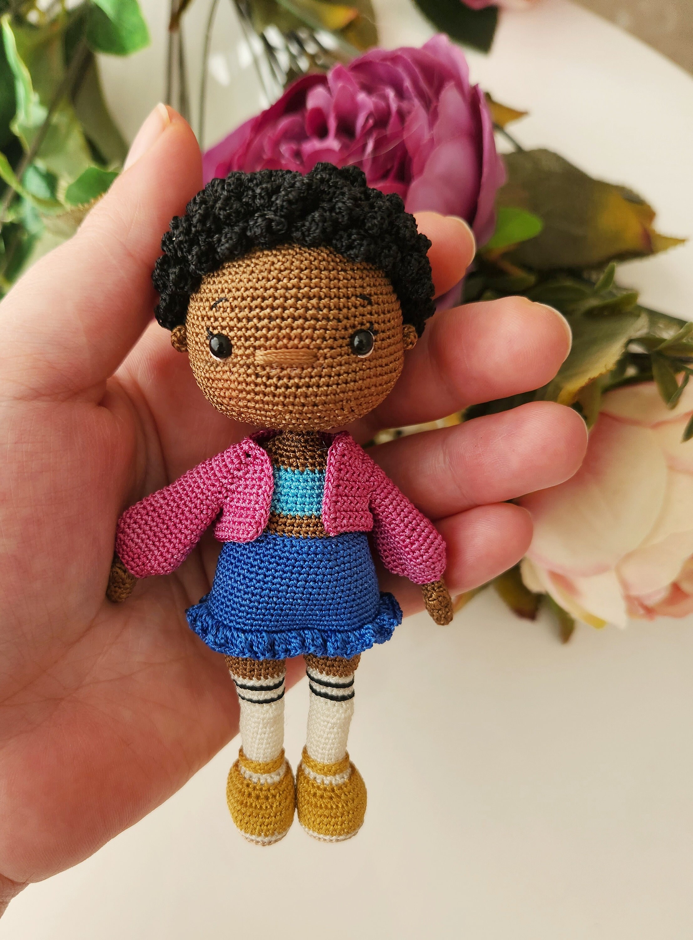 Baby Girl Mini Amigurumi Doll Miniature, Movie Character, Amigurumi ...