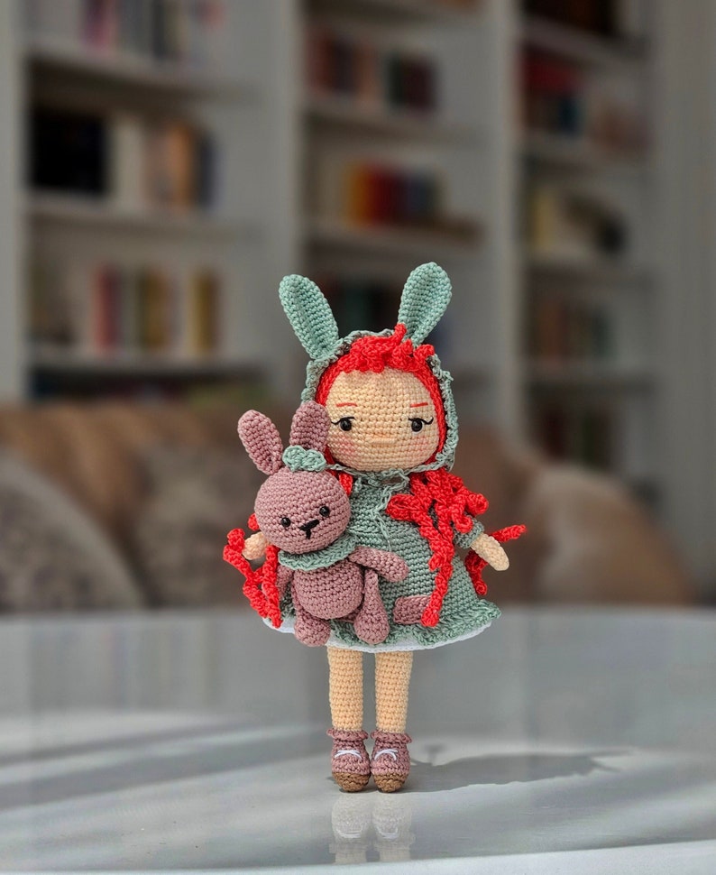 Lilly and Bunny Mini Amigurumi Doll Miniature Movie - Etsy