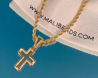 Cross With Rope Chain - Etsy