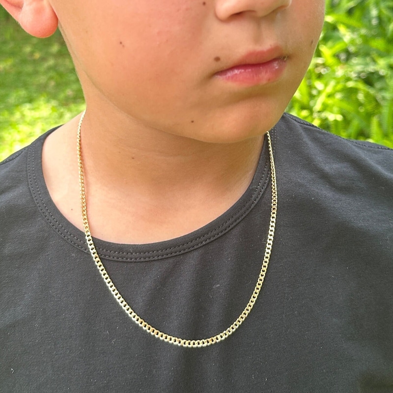 Gold Curb Chain 3.5mm - Etsy