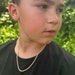 18K Baby Rope Chain Necklace, Gold Necklace Toddler Boy, Baby Jewelry ...