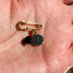 Azabache Baby Pin,toddler Azabache Safety Pin,baby Brooch,ten Fe Pin ...