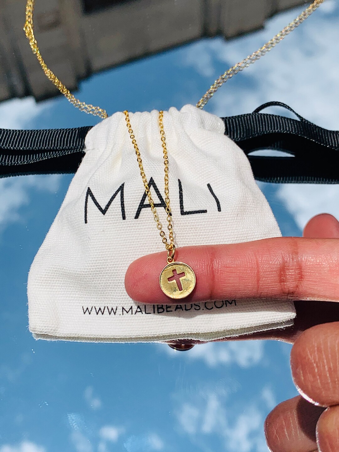 Baby Gold Cross Necklace, Childrens Cross, Chain With Cross, Kids Gold ...