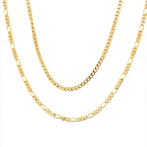 Gold Filled Kids Curb Chain Necklace,curb Chain Necklace for Boy,father ...