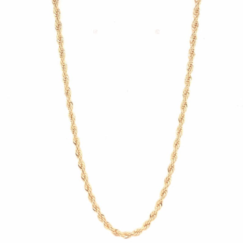 18K Baby Cross Necklacerope Chain With Crosskids Gold Cross - Etsy