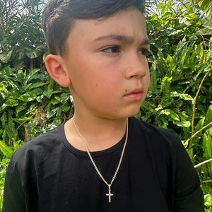 18K Baby Necklace for Boy,kids Gold Necklace,toddler Boy Necklace,baby ...