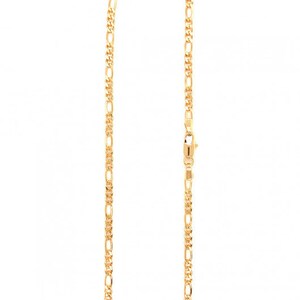 18K Baby Figaro Chain Necklace, Kids Figaro Necklace, Toddler Figaro ...