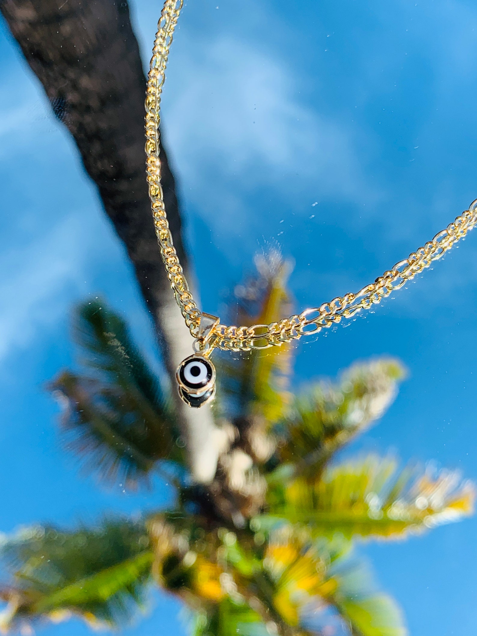 Toddler Boy Evil Eye Necklace, Kids Evil Eye Rope Chain, Mal De Ojo ...