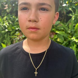 18K Baby Necklace for Boy,kids Gold Necklace,toddler Boy Necklace,baby ...