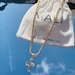 18K Baby Cross Necklace, Rope Chain With Cross, Youth Cross Necklace ...
